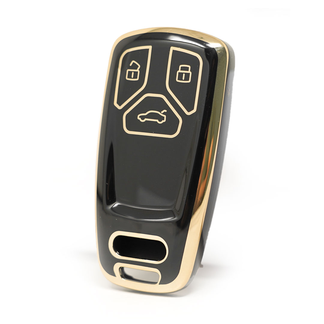 Nano Cover For Audi TT A4 A5 Q7 SQ7 Smart Key 3 Button Black MK3